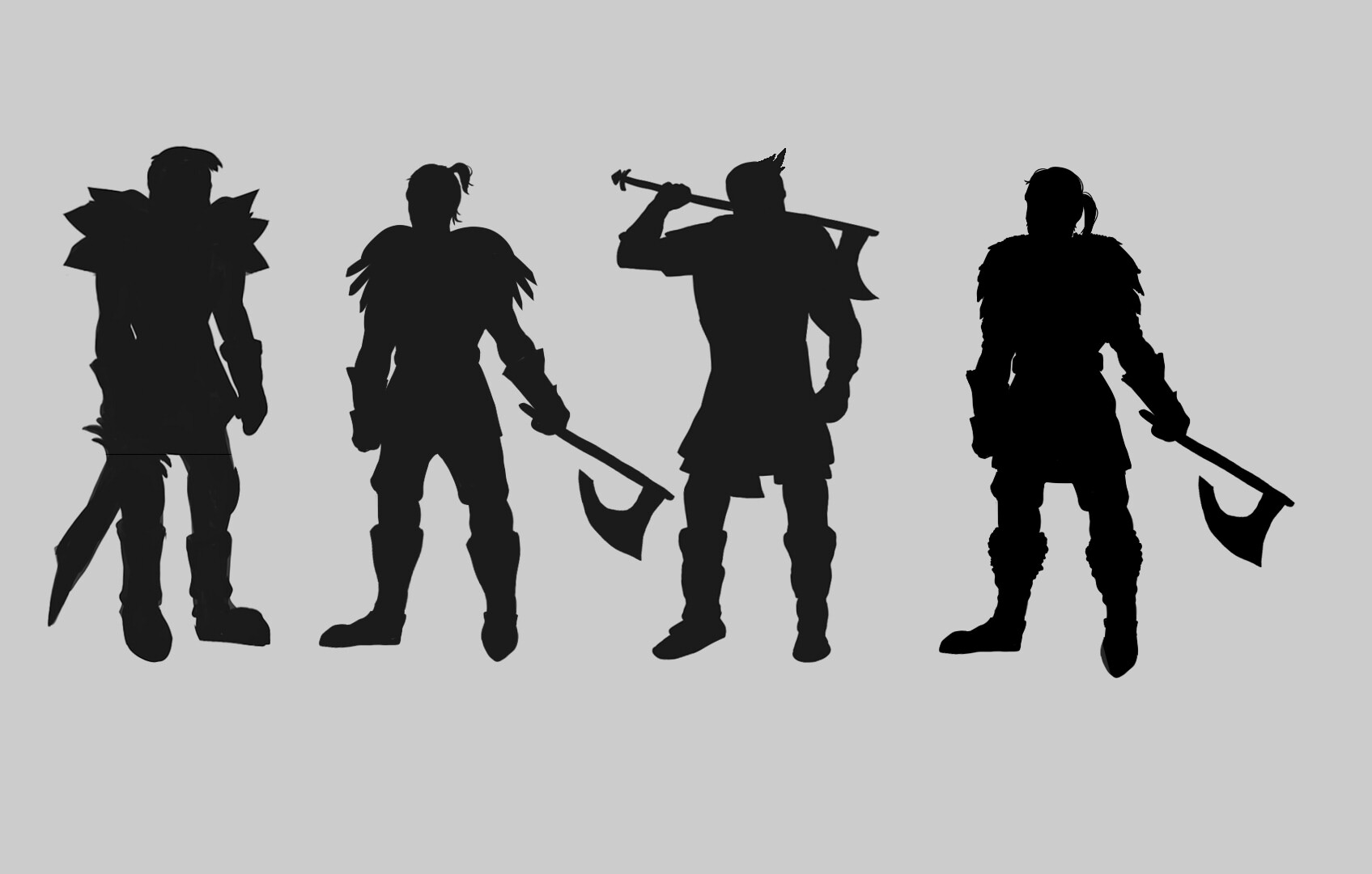 ArtStation - Character design - SILHOUETTES