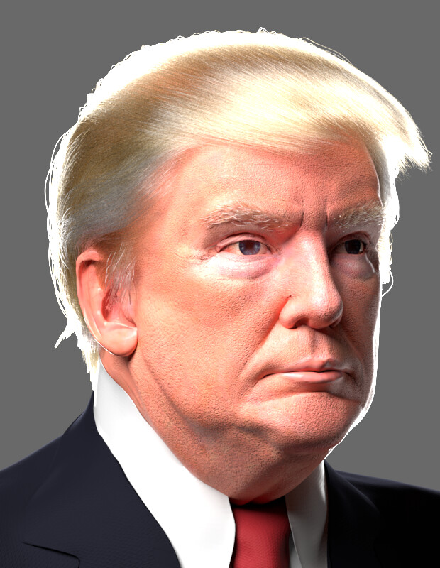 ArtStation - Trump 3D Model (maya arnold)