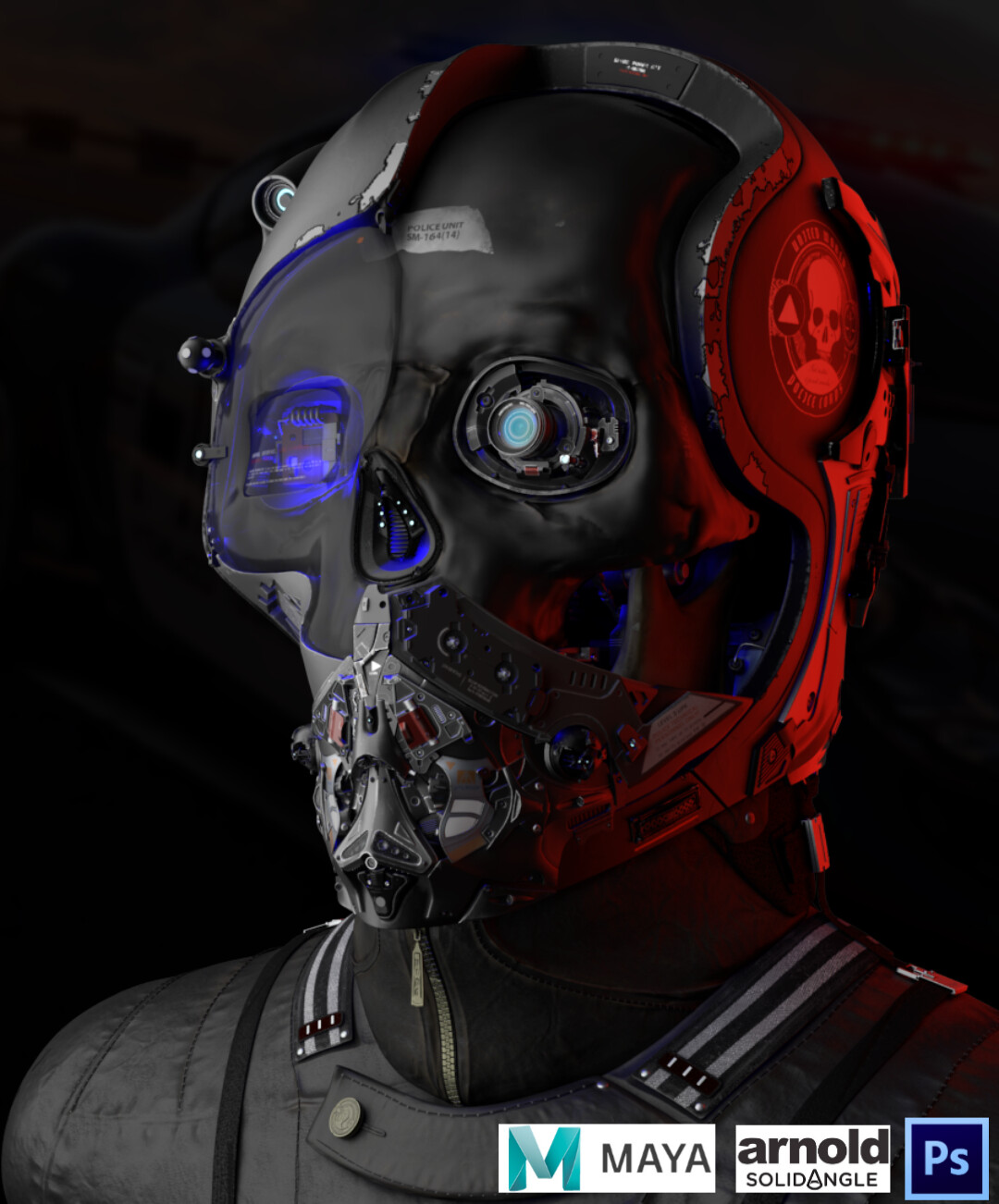 ArtStation - Cyber Punk Police Rank