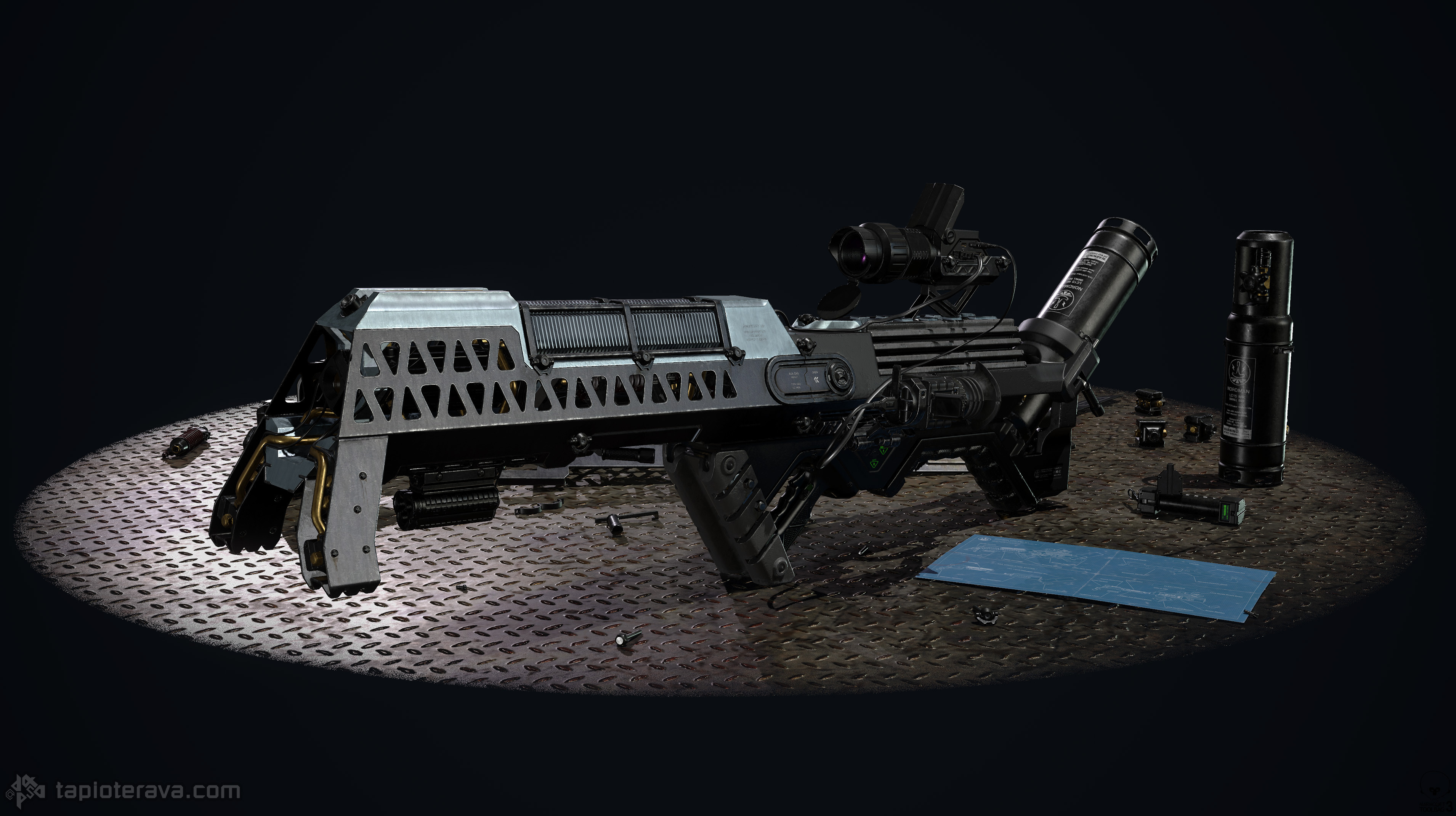 Tapio Terävä - SciFi Laser Weapon - VOMLAWS-M1