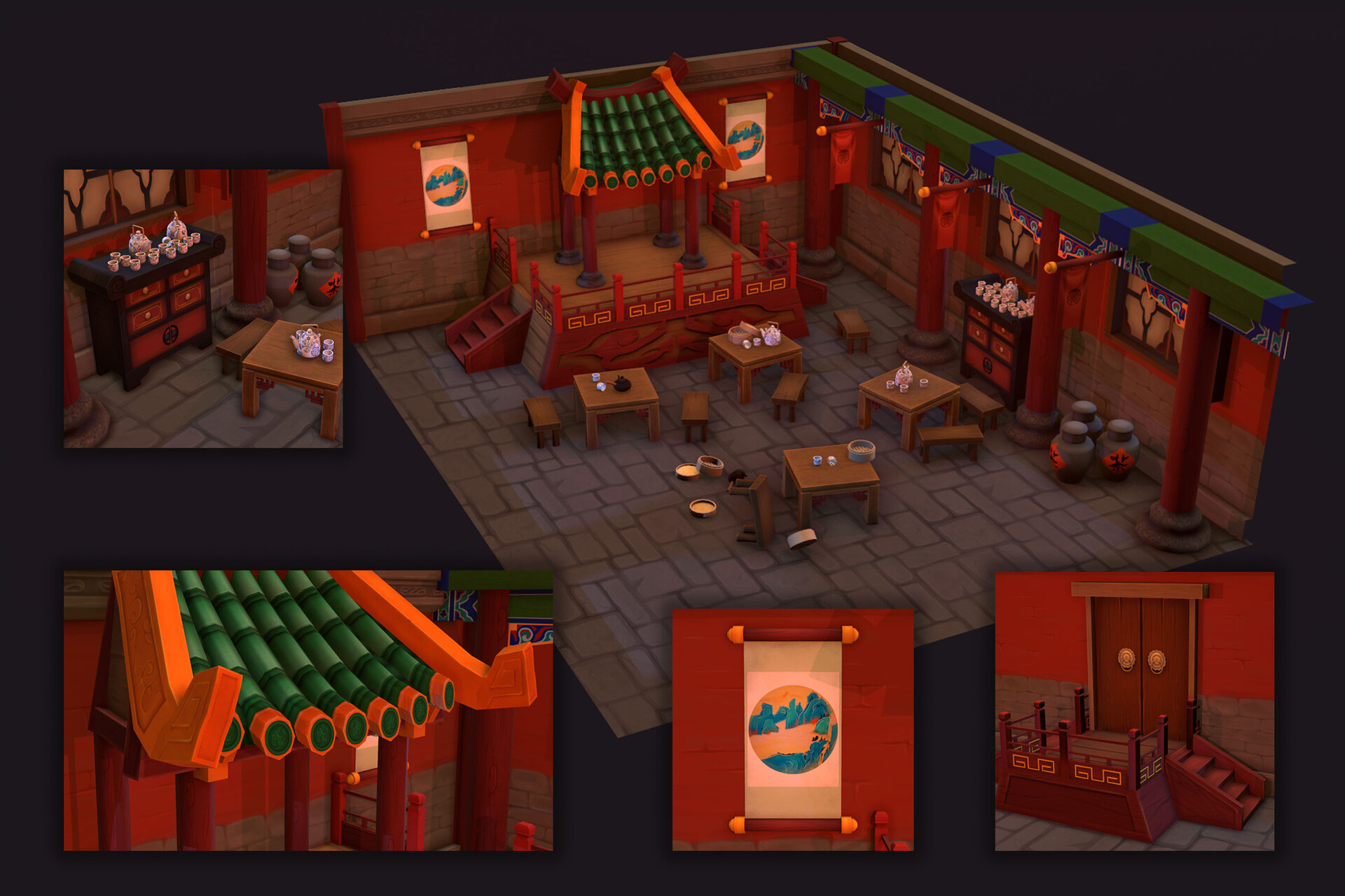 ArtStation - Chinese Tea House