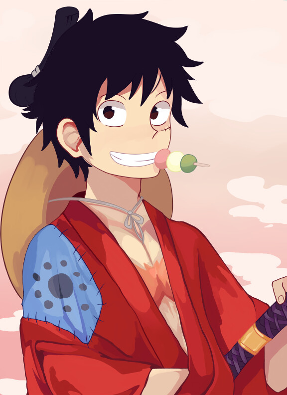 ArtStation - Luffy in Wano, ojoushiro