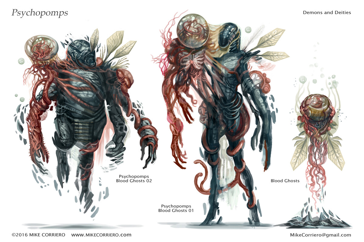 ArtStation - Psychopomps - Blood Ghosts