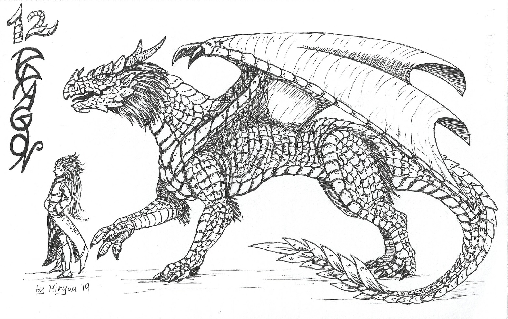 ArtStation - Inktober 2019 - 12 dragon