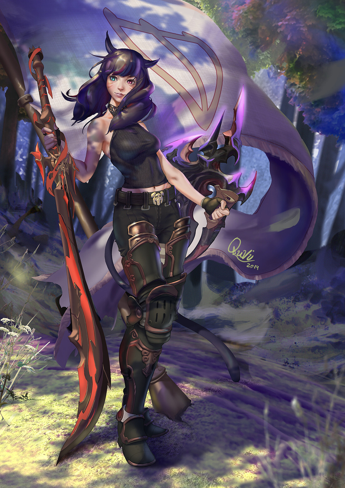 ArtStation - FFXIV Miqo'te commission