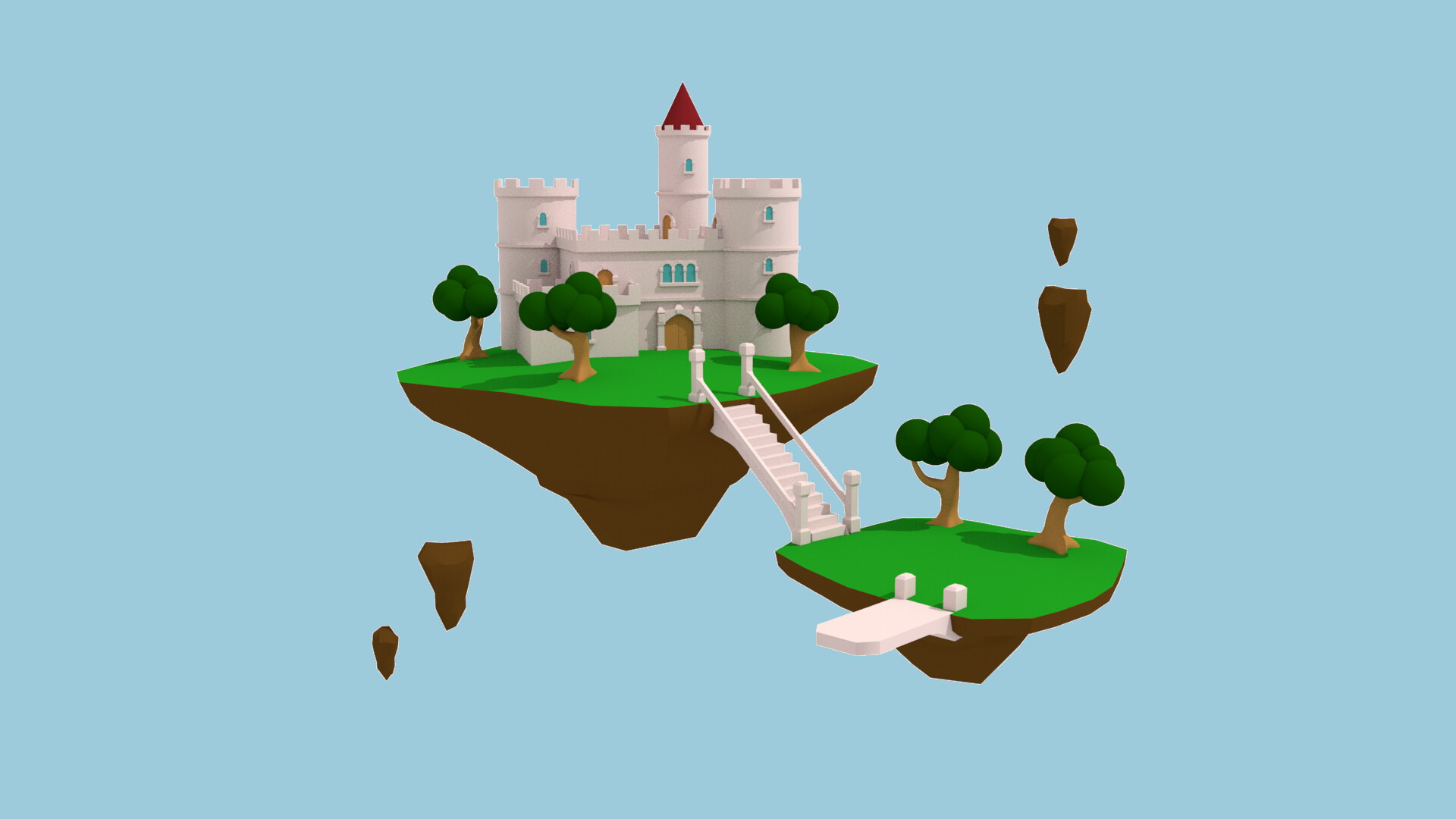 ArtStation - Floating castle