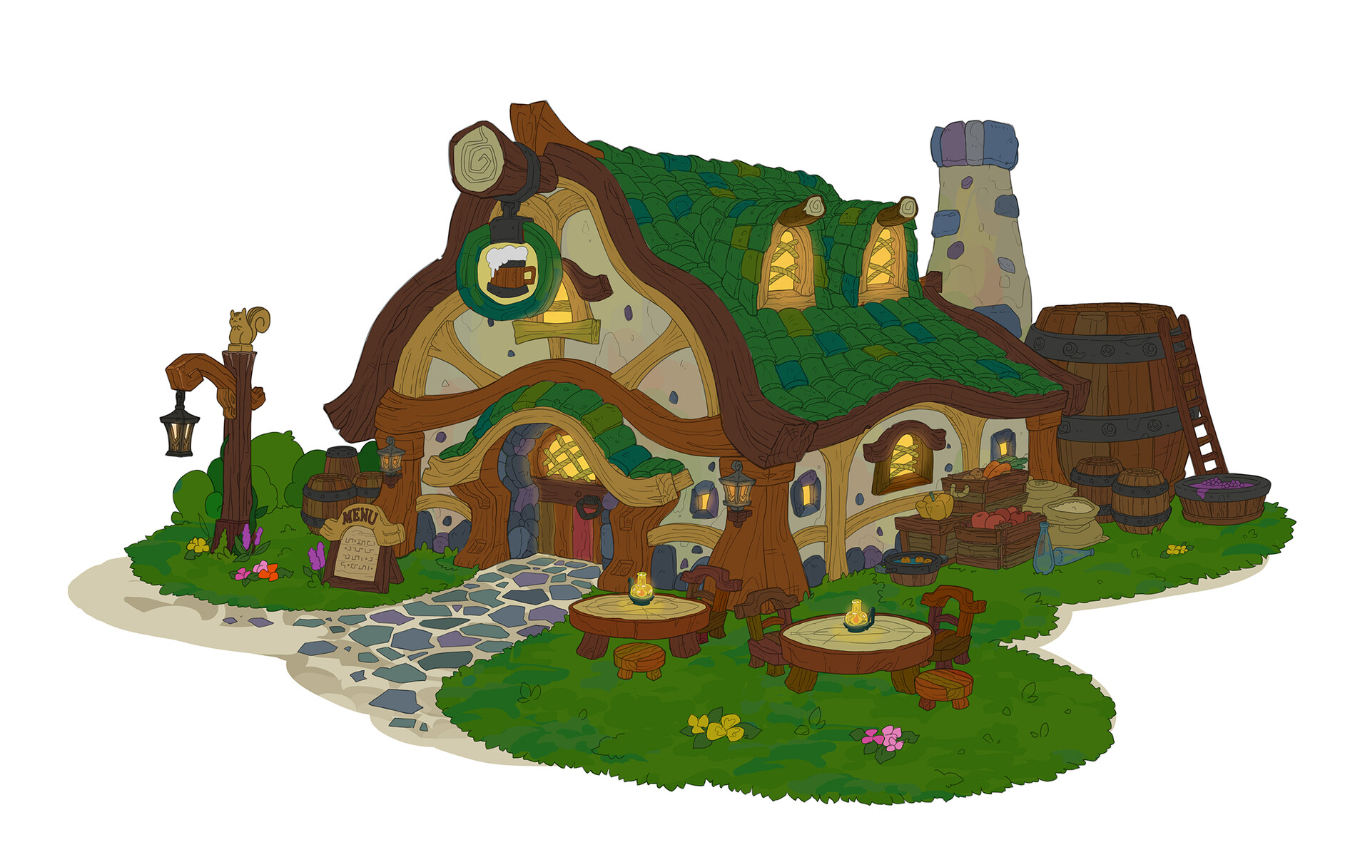 ArtStation - Small town buildings