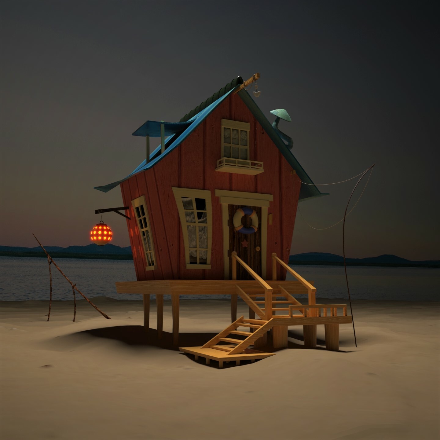 ArtStation - Stylized Beach House