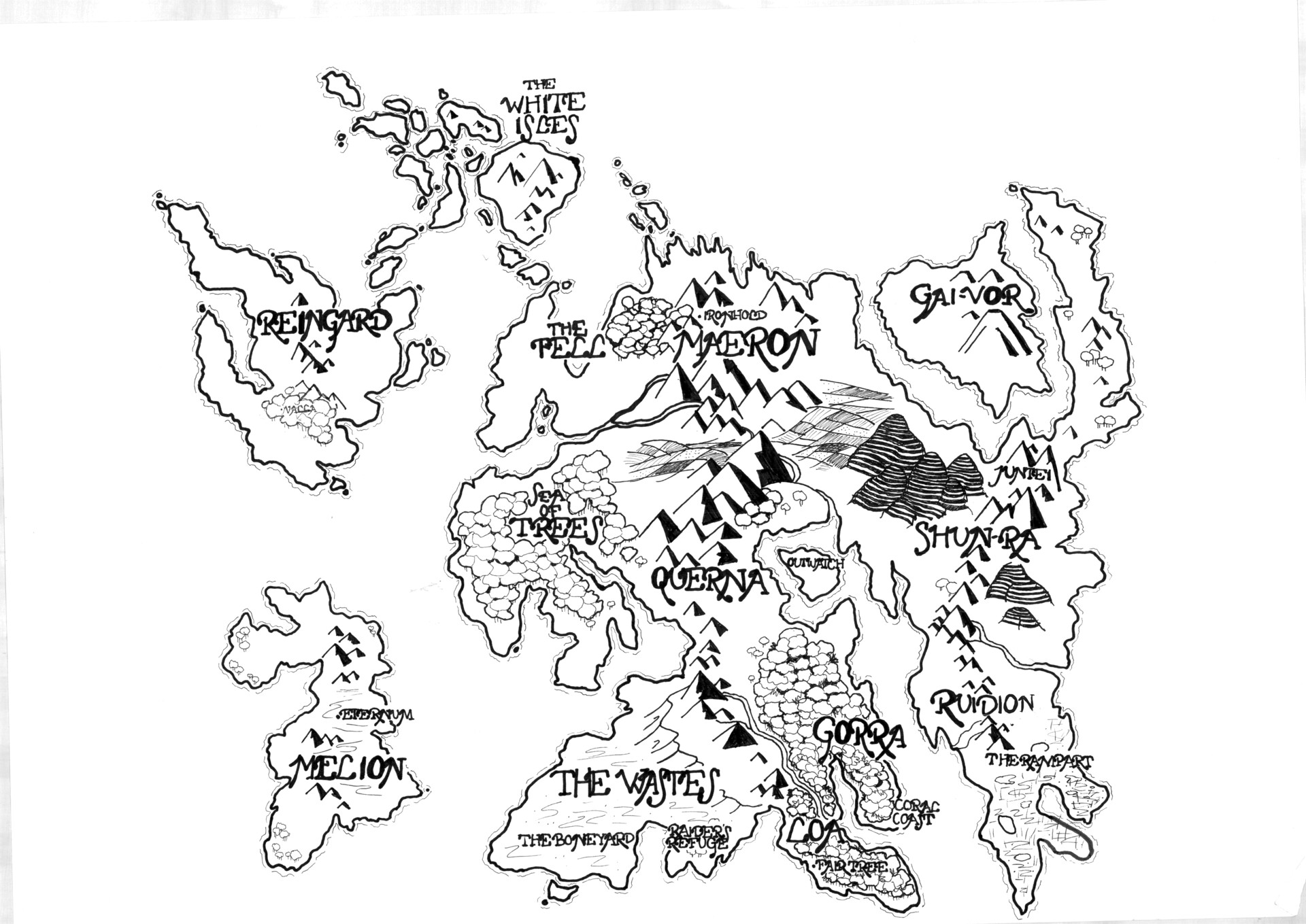 Nightshade Cartography - Ink Map