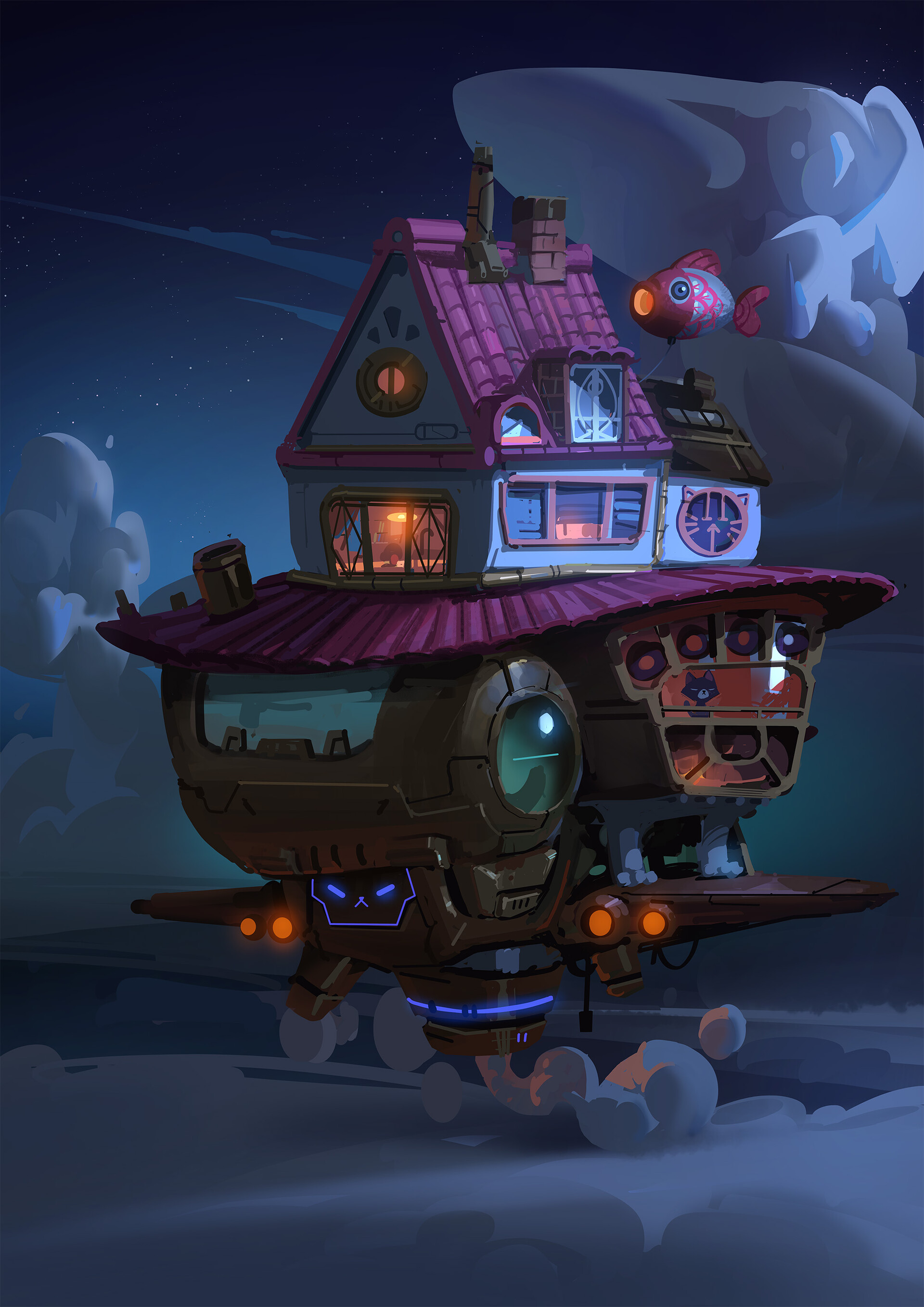 ArtStation - A cat's house