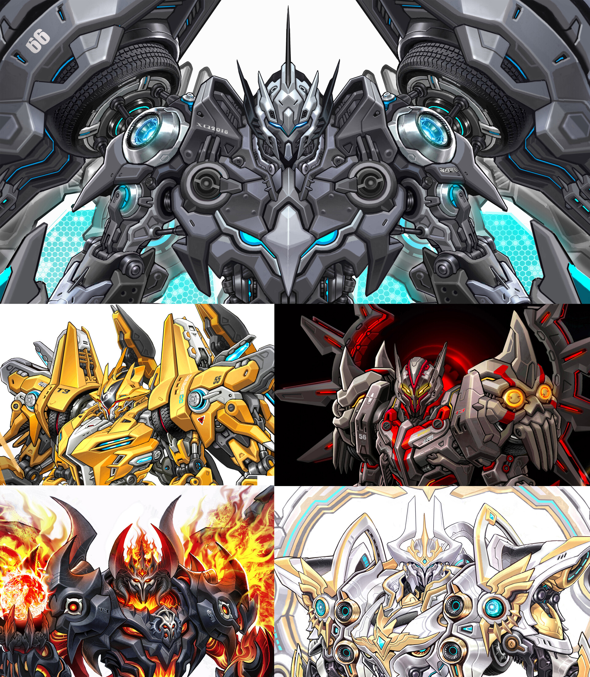 ArtStation - T3机甲头部细节