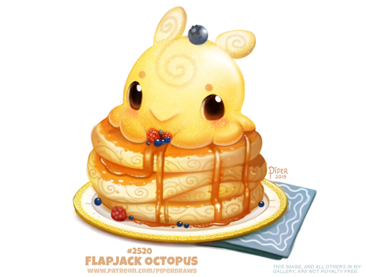 ArtStation - #2520. Flapjack Octopus - Word Play