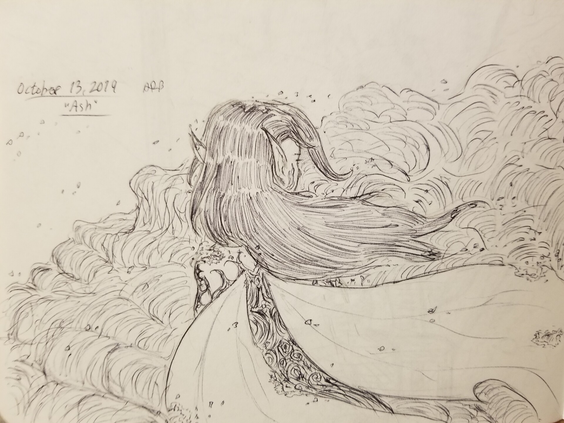 Andrew Benz - Inktober 2019, 13 and 14