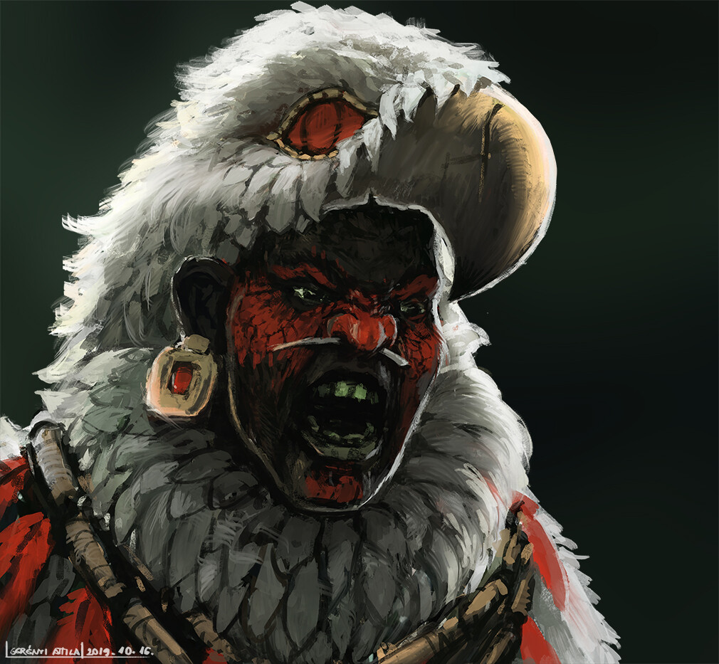 ArtStation - Aztec warrior