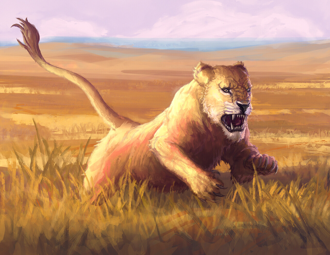 Brian C Hailes - Lioness on the Hunt