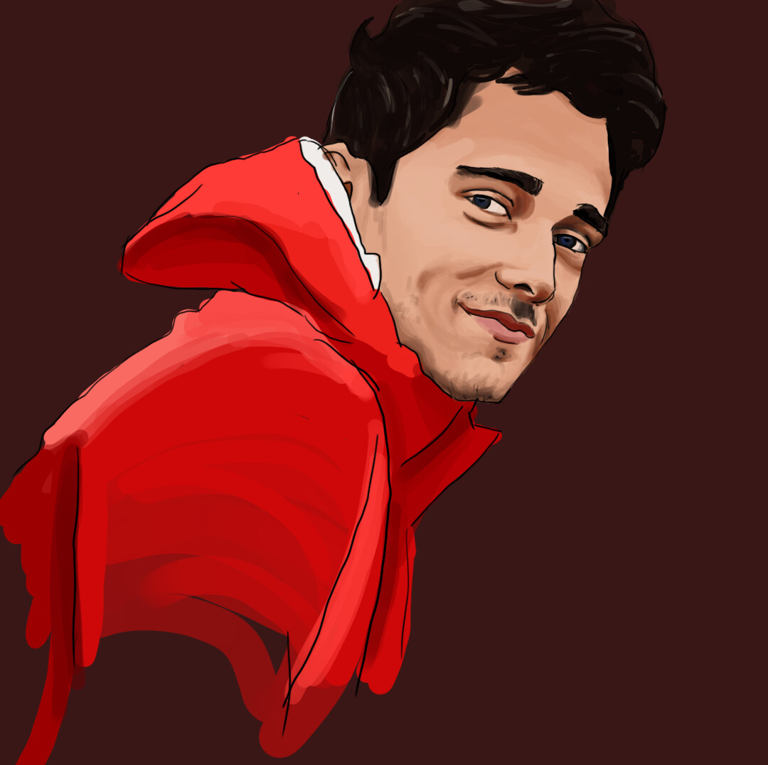 ArtStation - Charles Leclerc birthday portrait