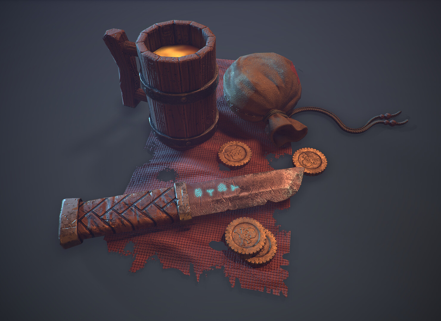 ArtStation - Stylized props scene