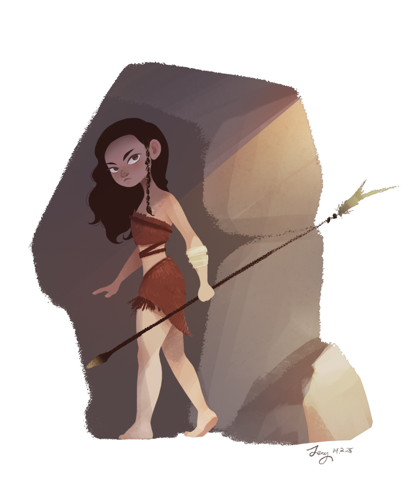 ArtStation - Primitive girl