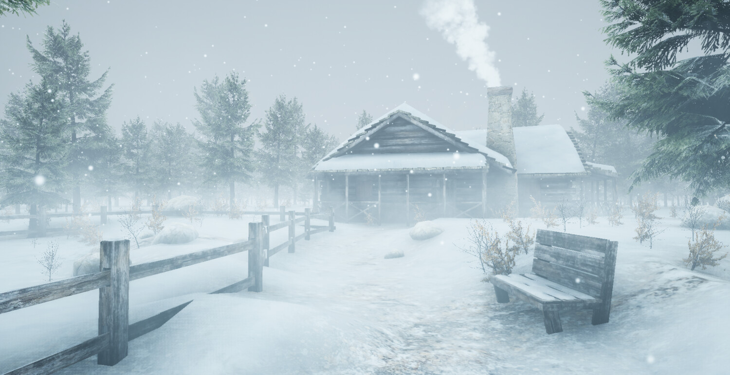 ArtStation - Winter Cabin