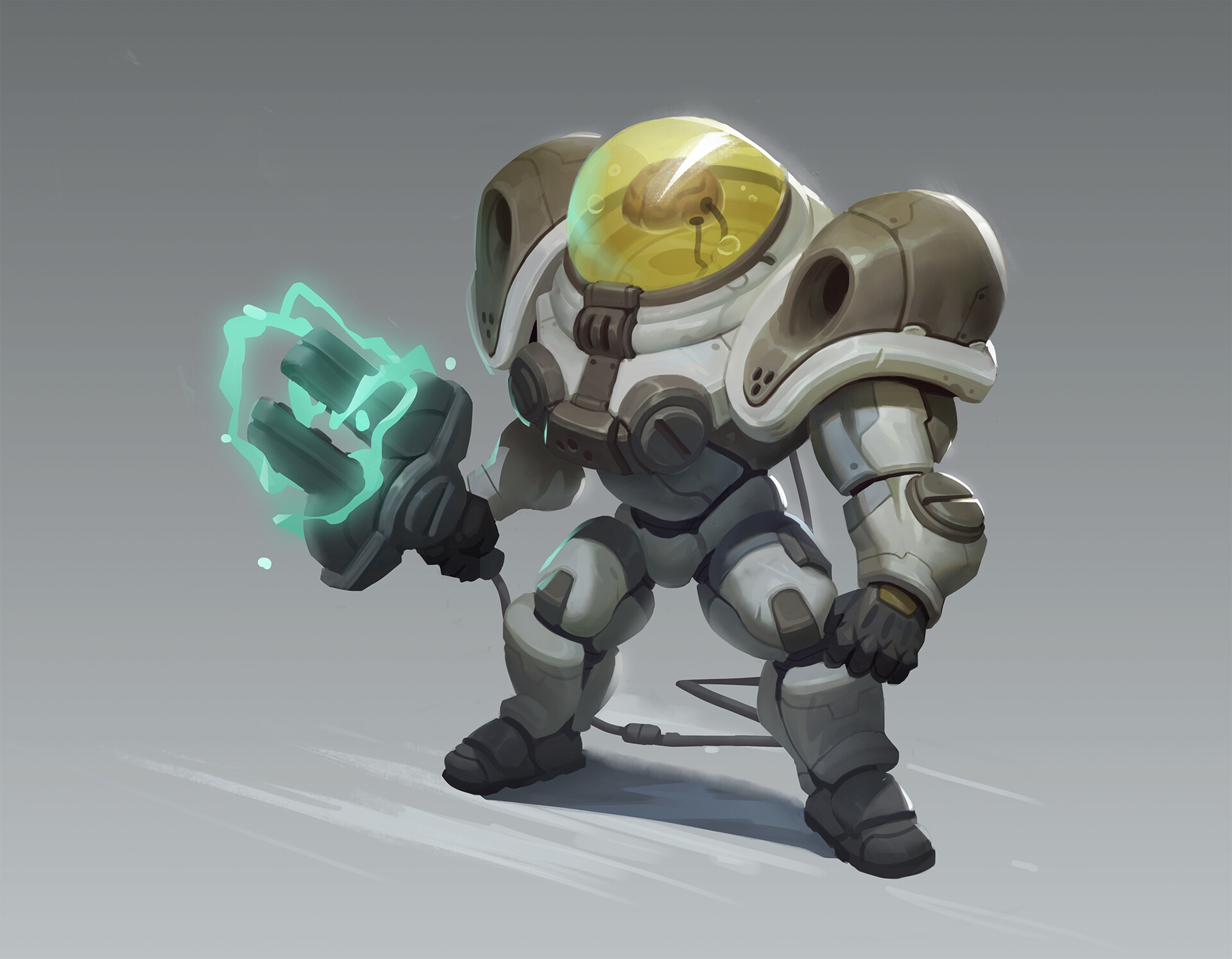 ArtStation - Brain Powered Mech