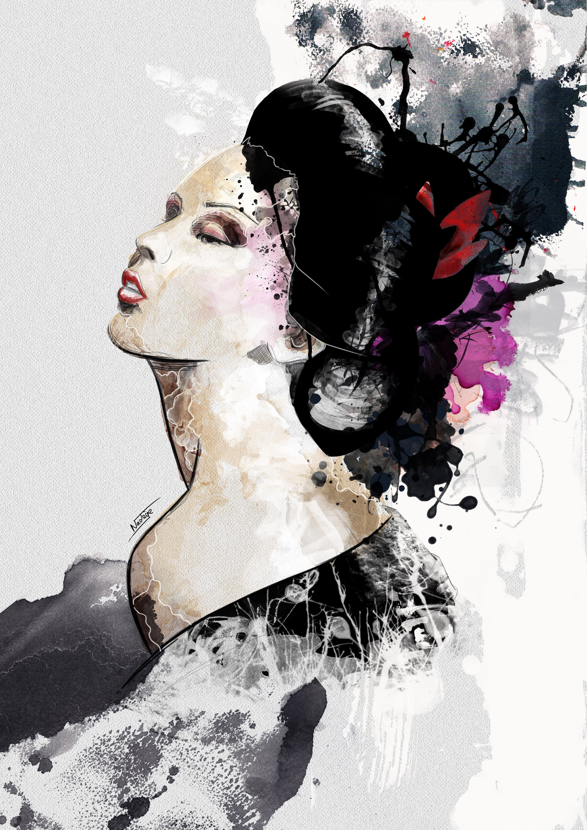 ArtStation - Sad Geisha