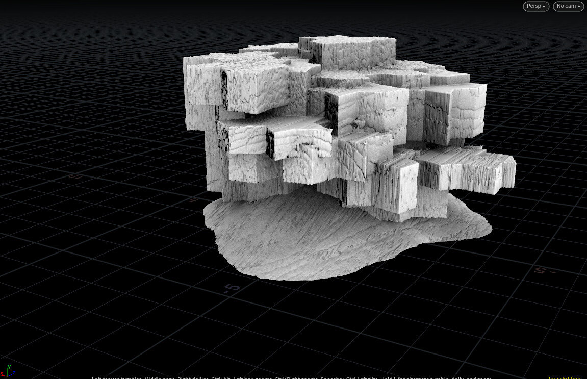 Logan Duffy - Large Unique Procedural Rocks In Houdini