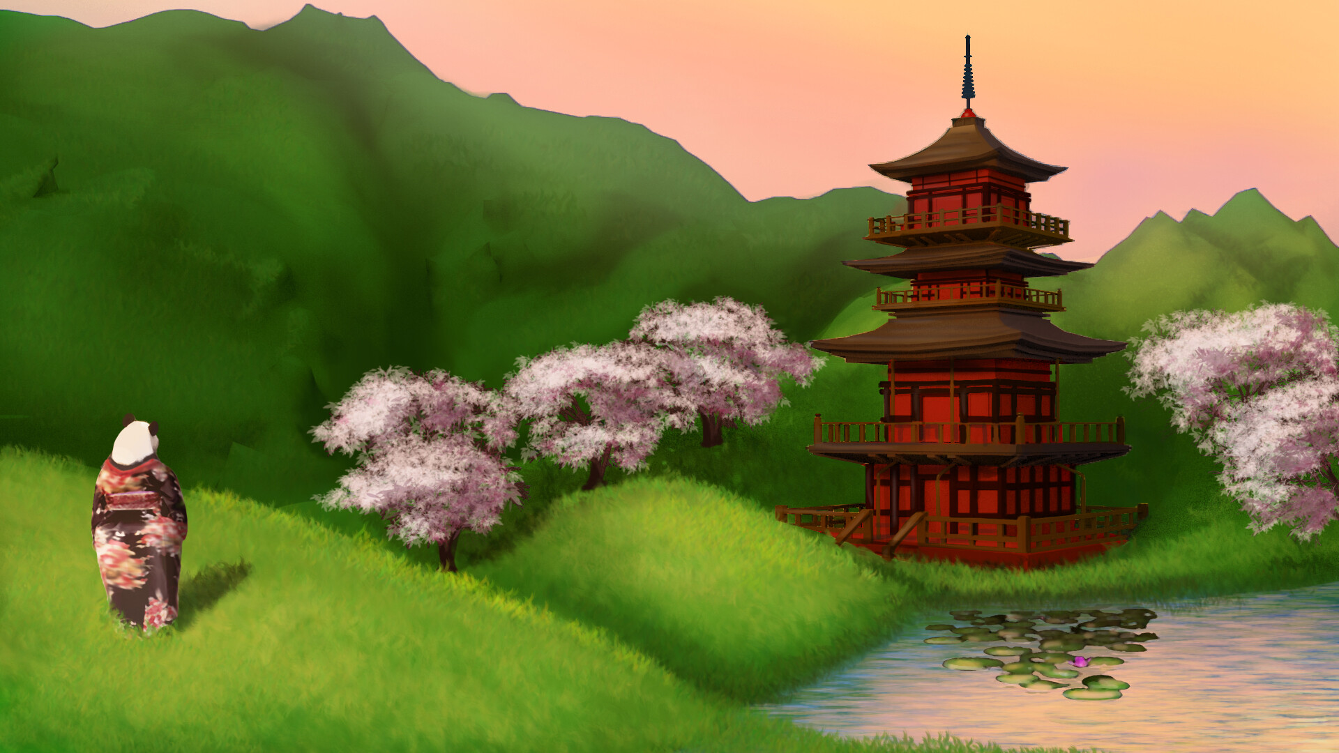 ArtStation - Panda Temple