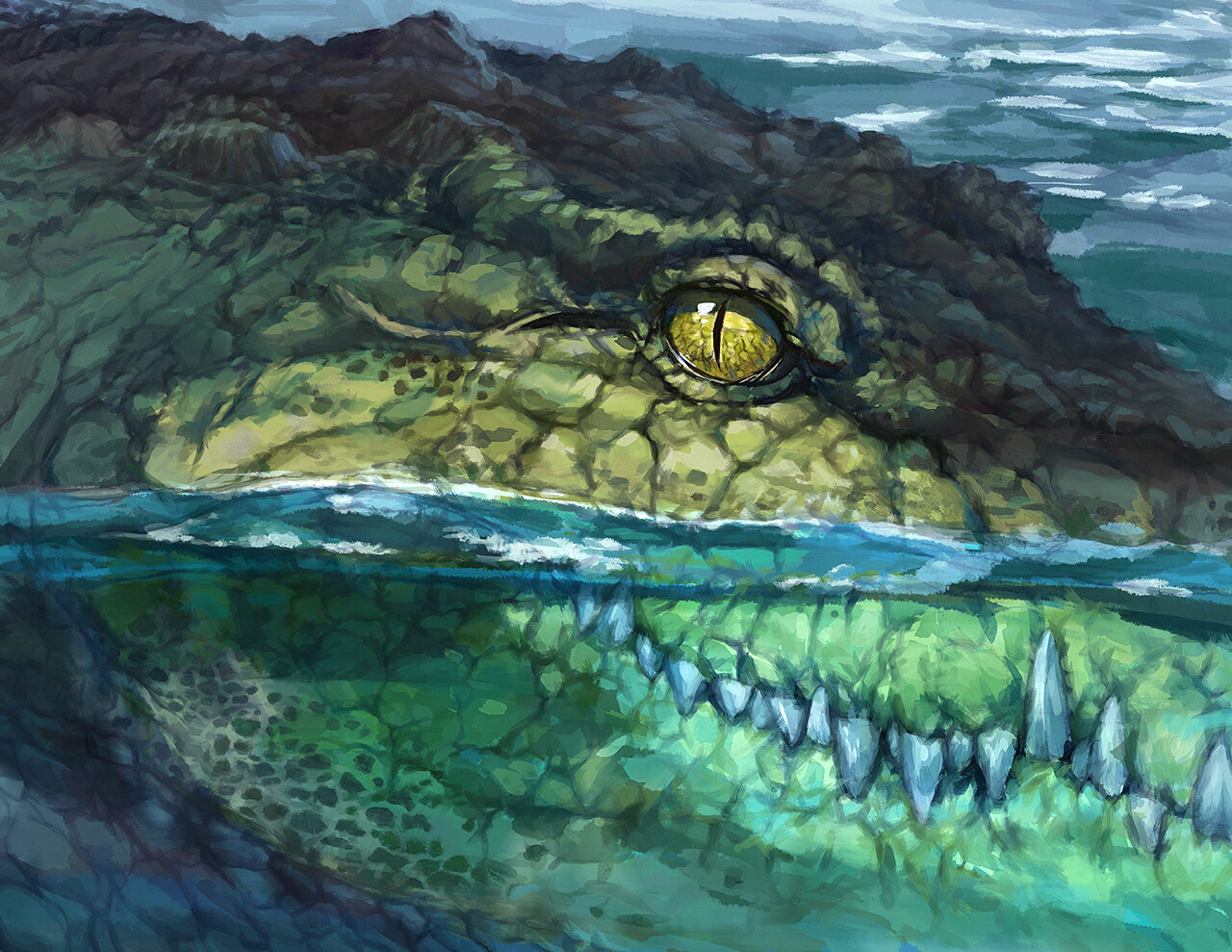 ArtStation - Crocodile Eye