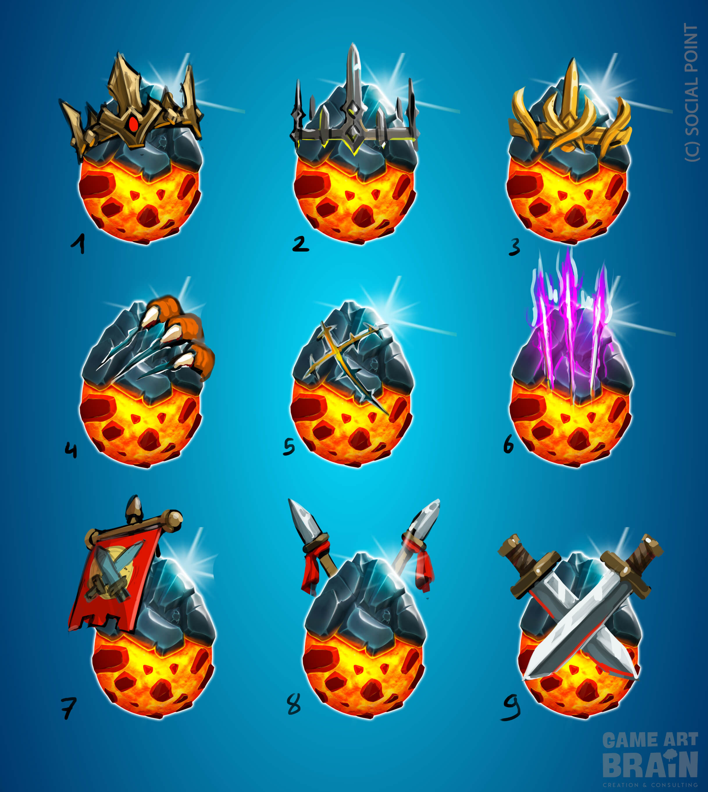 Game Art Brain - Creation & Consulting - Monster Legends App Icon