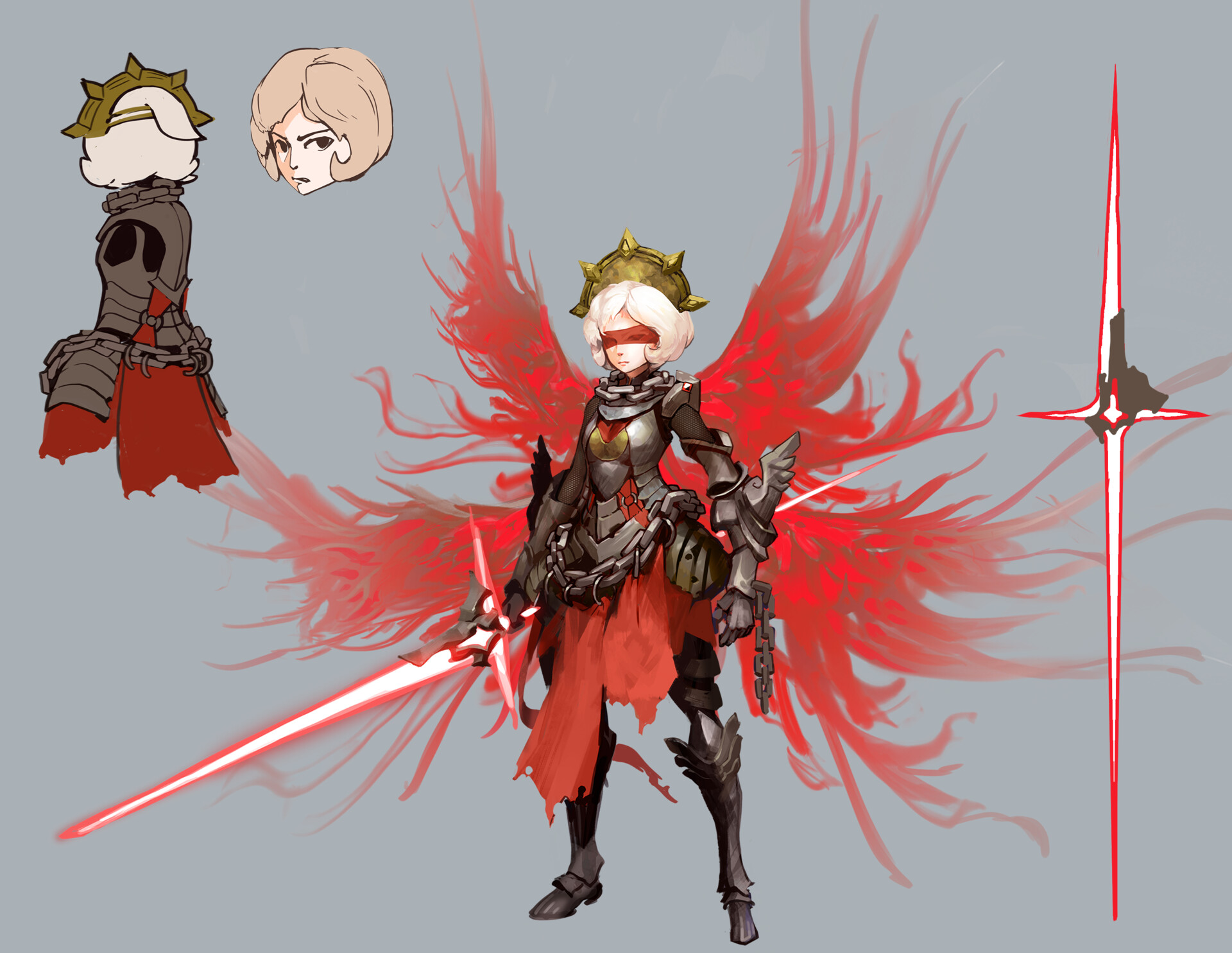 Tianyi Liu - Fallen Angel Character Designs