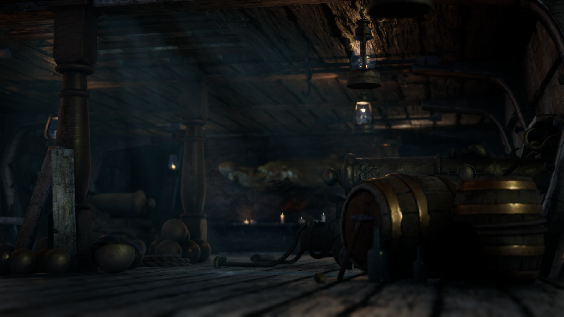 fantasy pirate ship deck