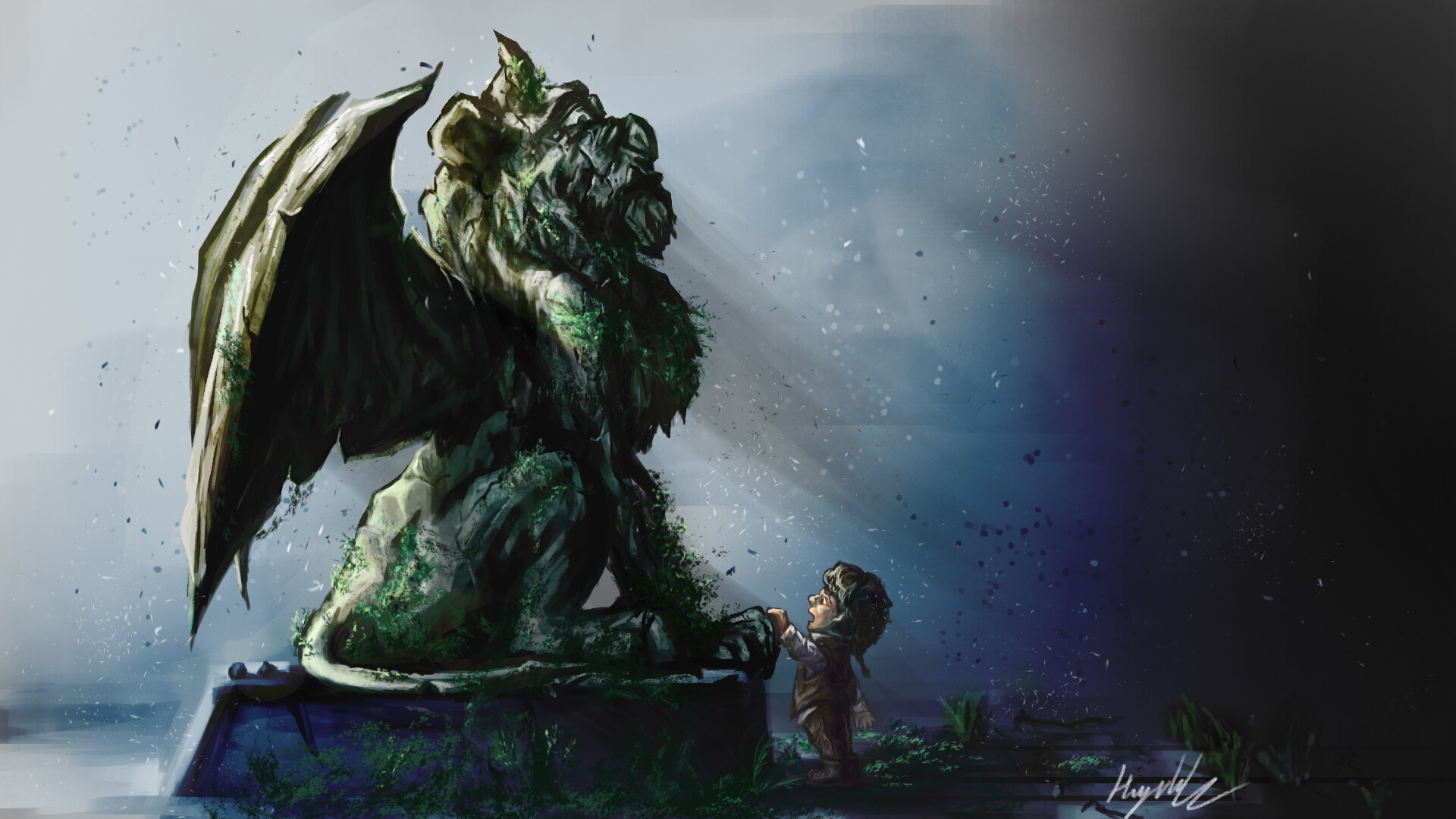 ArtStation - A Unexpected Awakening (Character Challenge - Gargoyle)