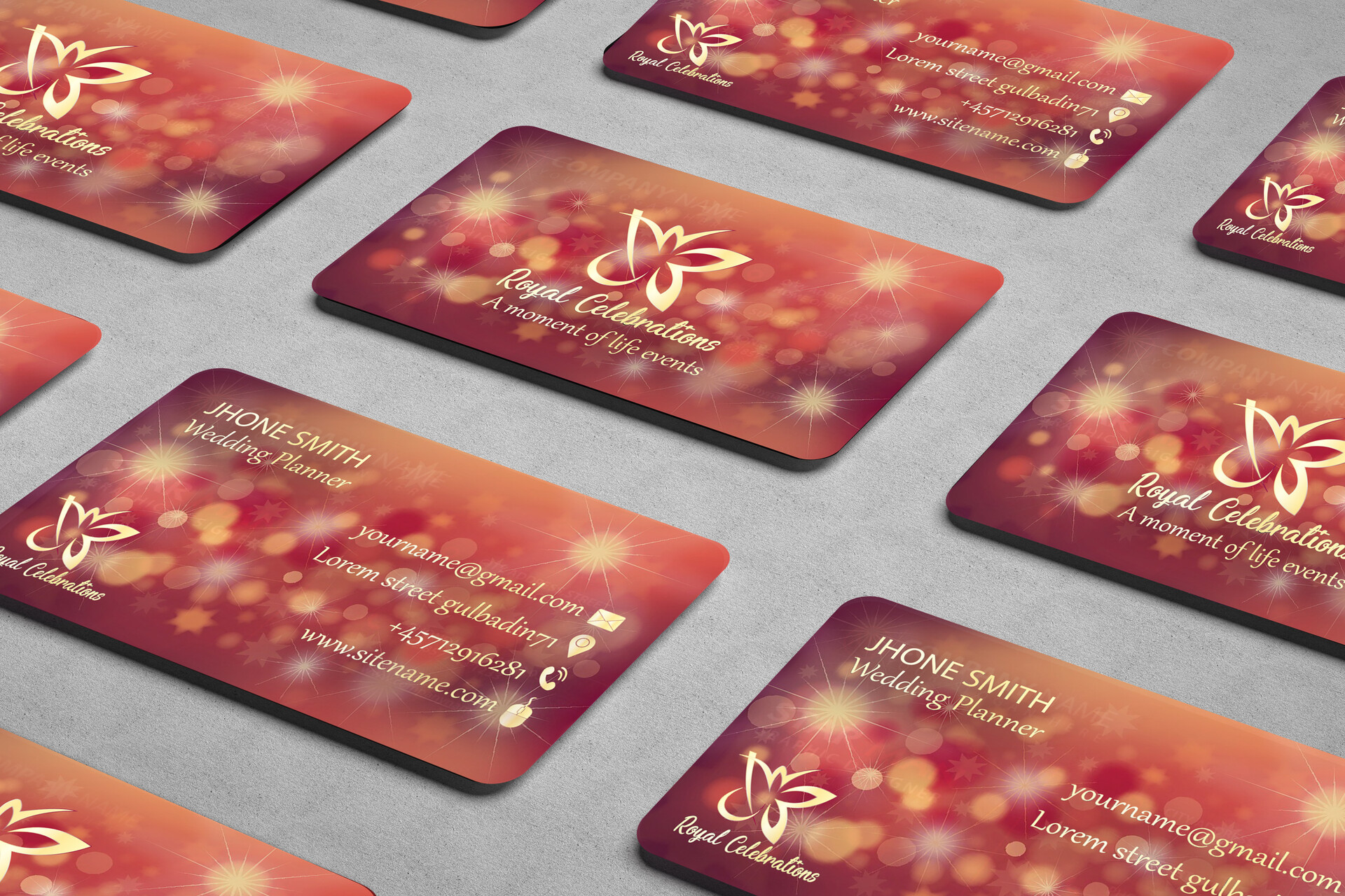 ArtStation - Wedding planner visiting card