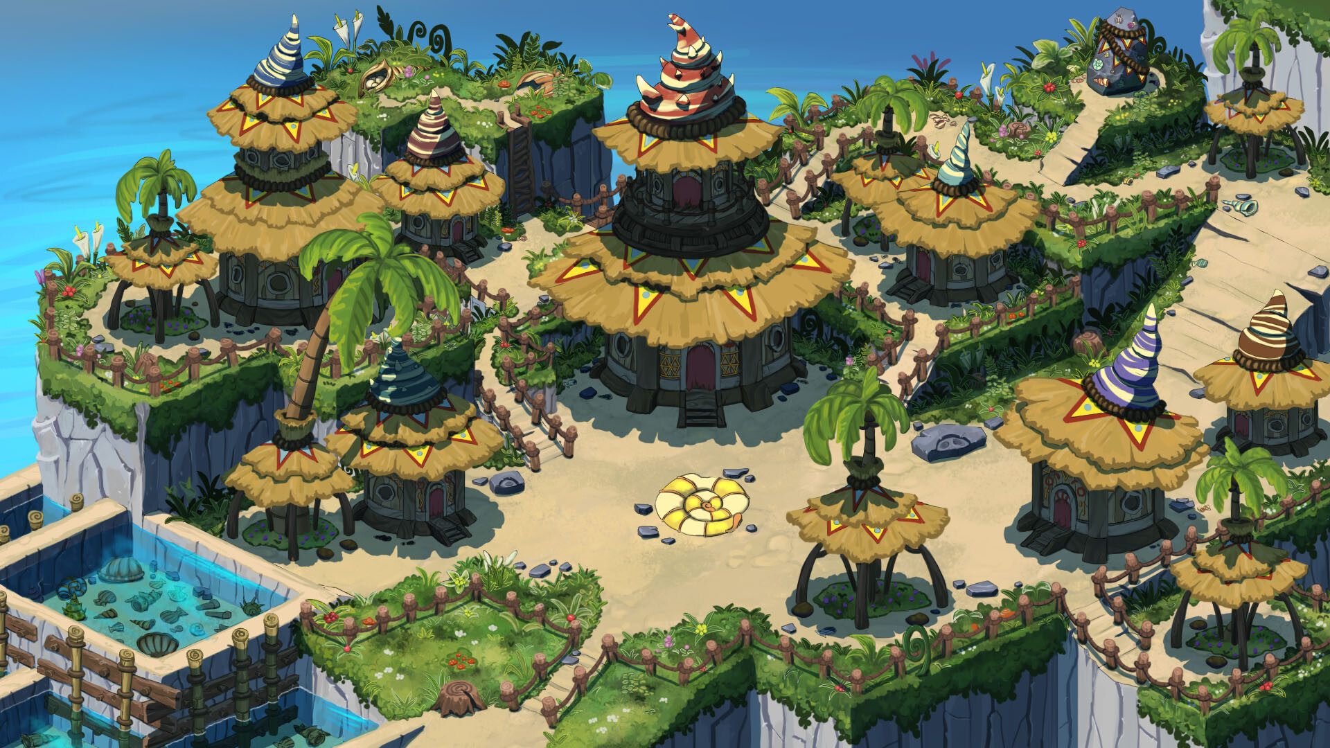 ArtStation - Island town