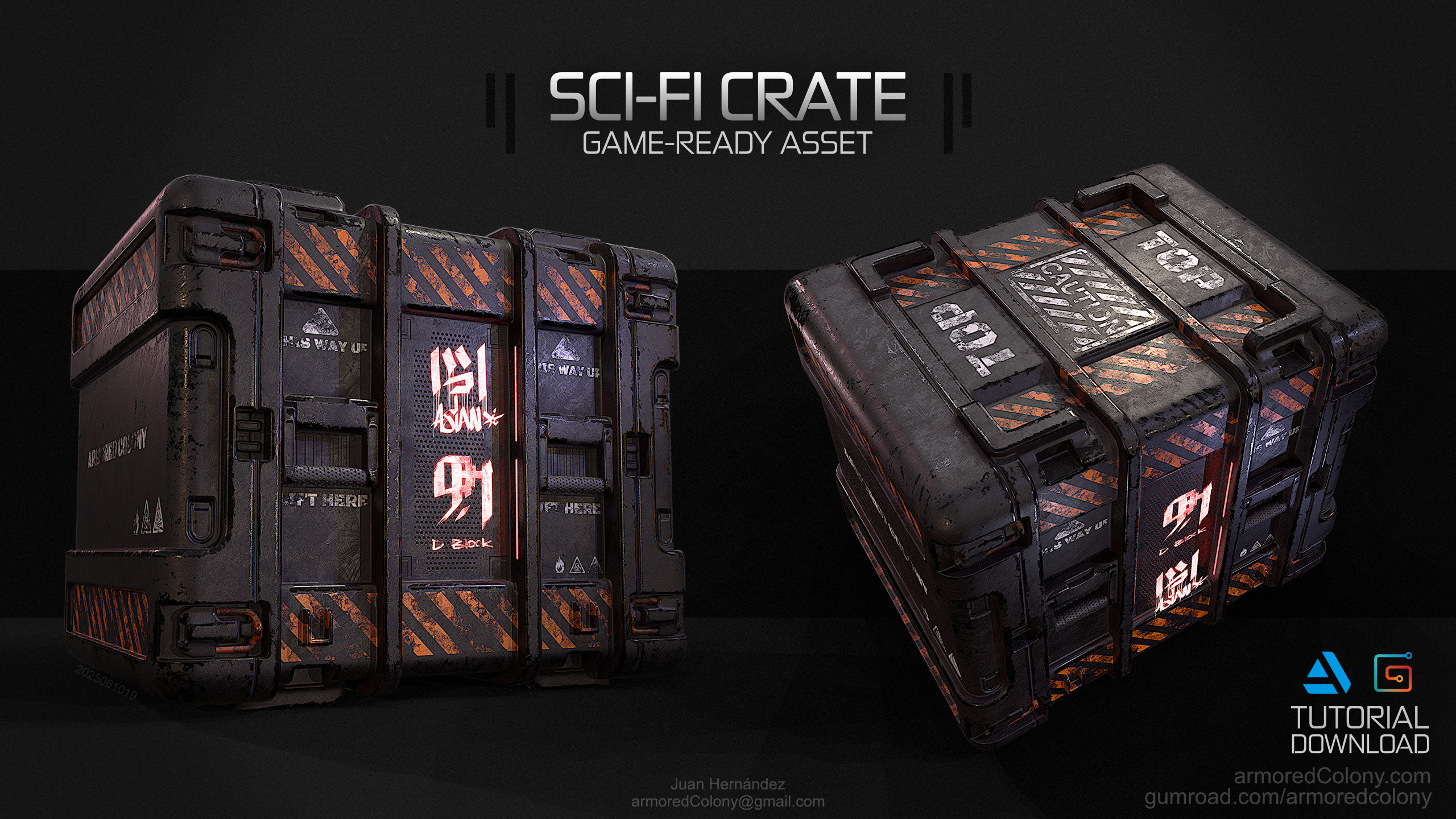 Armored Colony - Animated Crate Asset