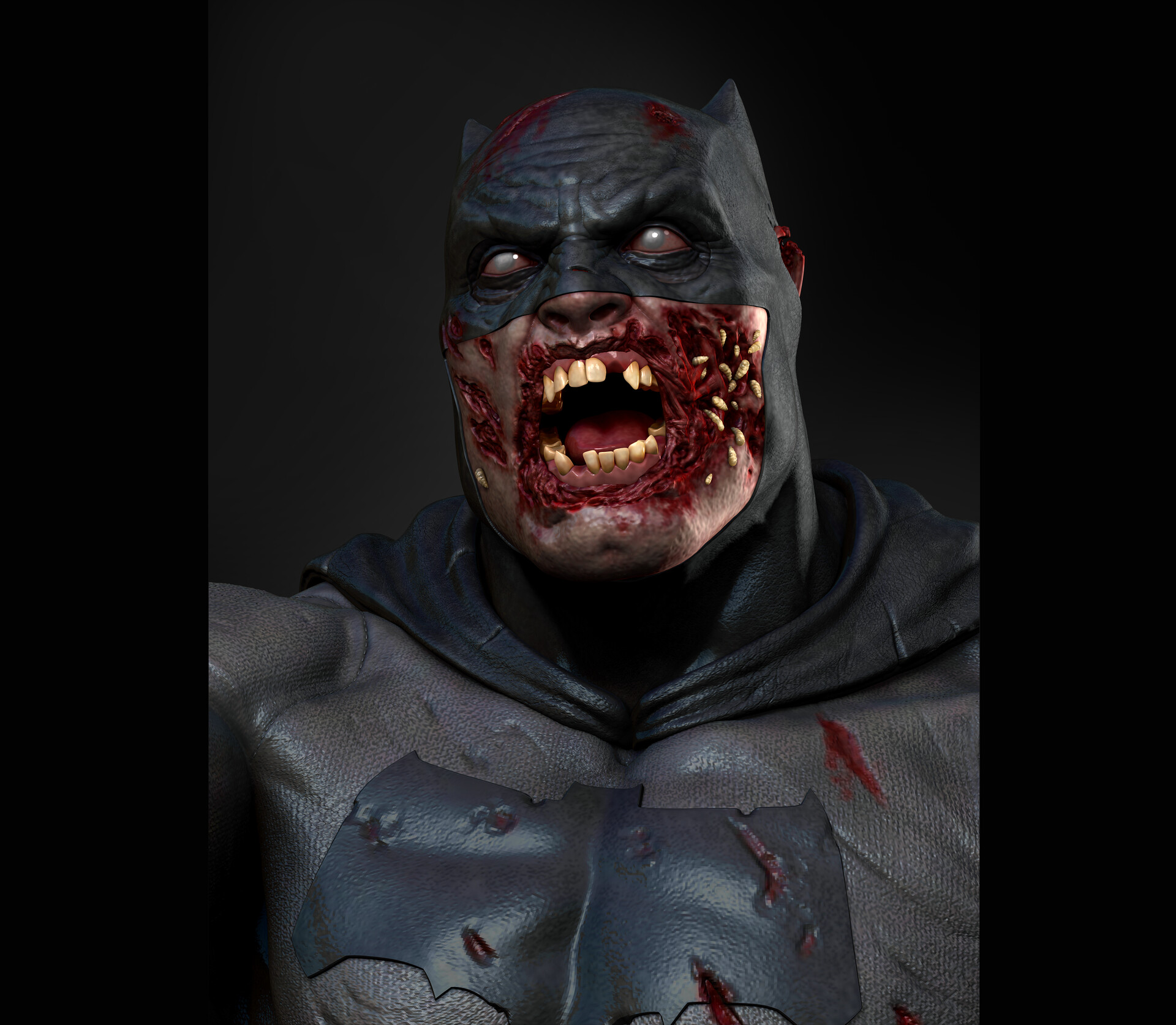 zombie batman bust