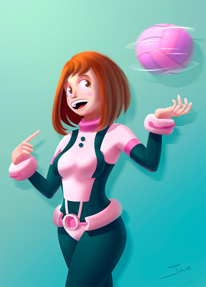 ArtStation - Ochaco Uraraka - BNHA