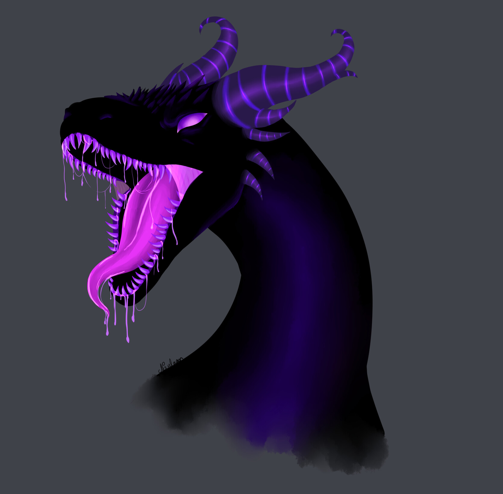 ArtStation - Glowy Dragon Concept