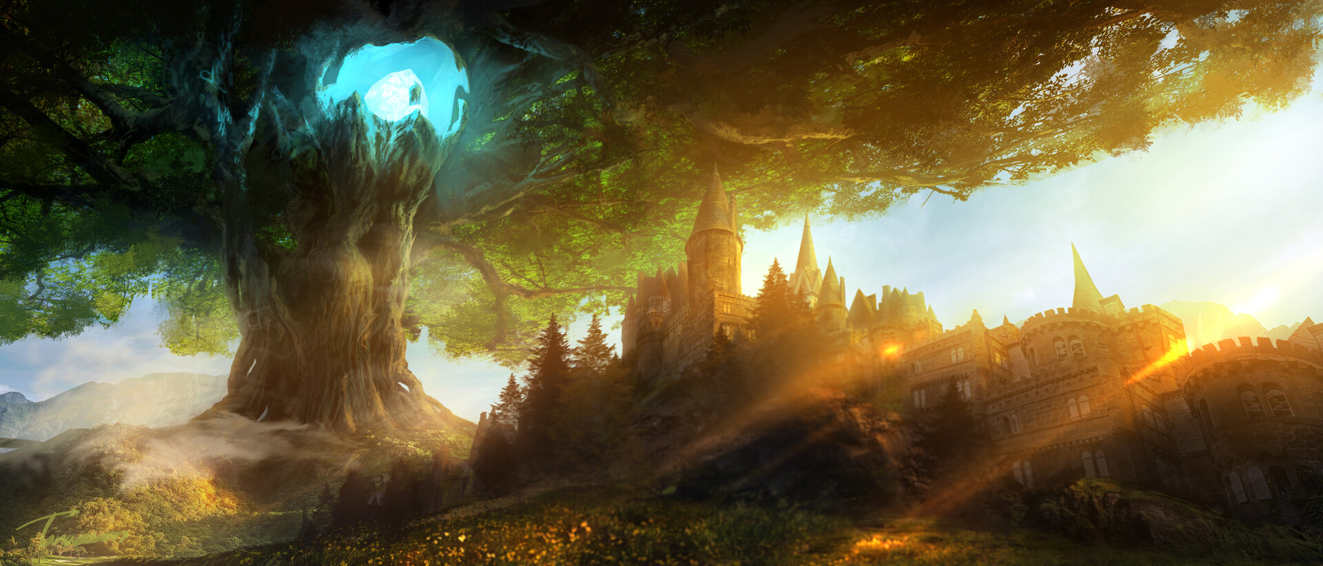 ArtStation - World Tree Scenery [Re-Design]