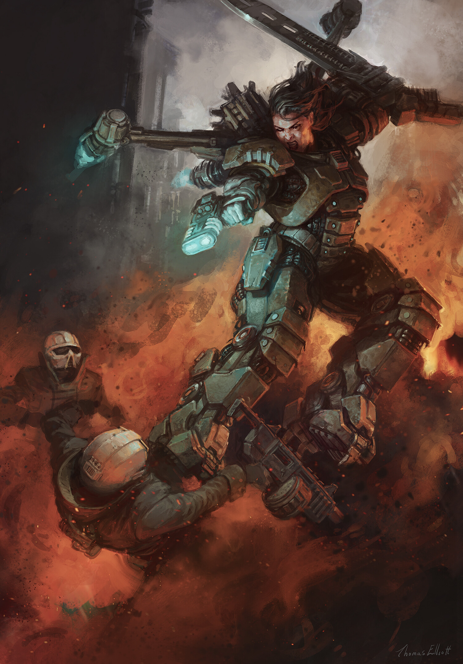 ArtStation - Sci-fi Fight