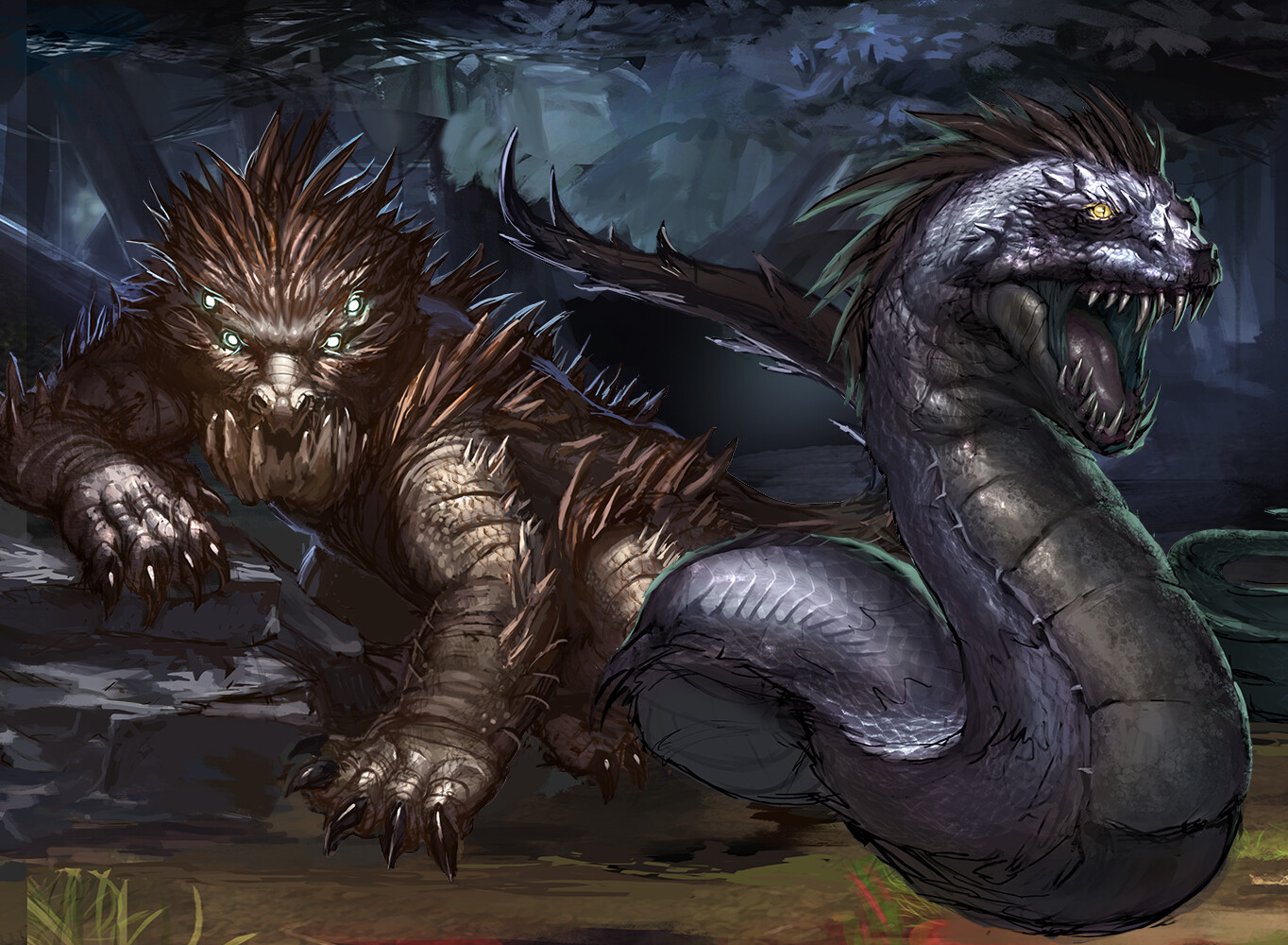 ArtStation - wild wood forest ，from kanage