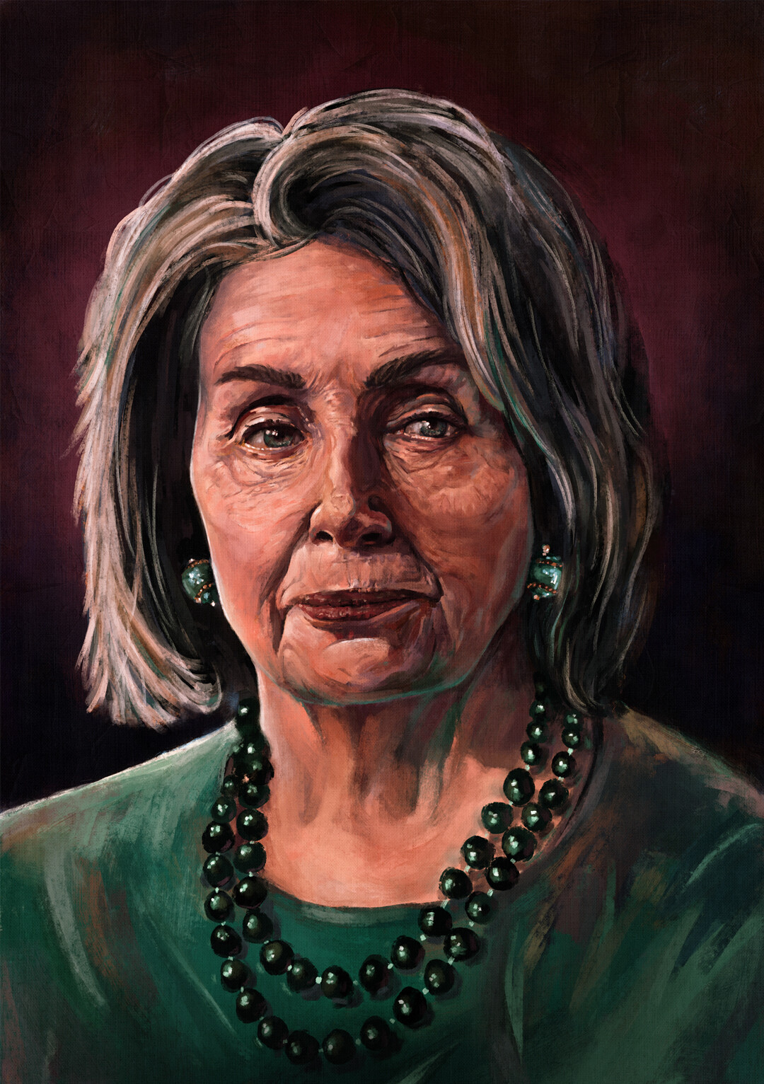 ArtStation - NANCY PELOSI - DIGITAL PAINTING