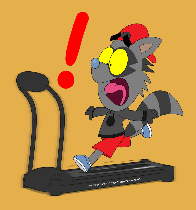 Muskrat Cartoon Character