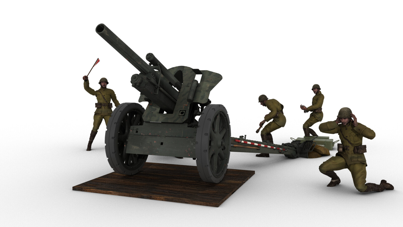 DerFul Huang - Le. FH18 type 105 mm howitzers.Le.FH18型105毫米榴弹炮