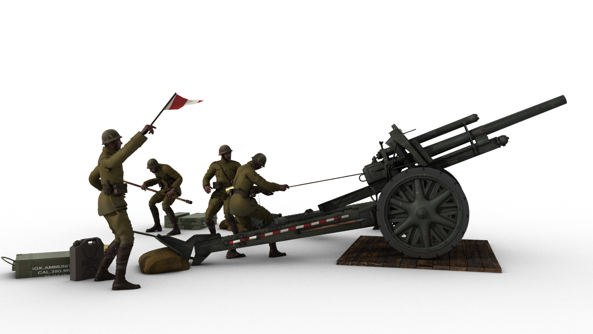 DerFul Huang - Le. FH18 type 105 mm howitzers.Le.FH18型105毫米榴弹炮