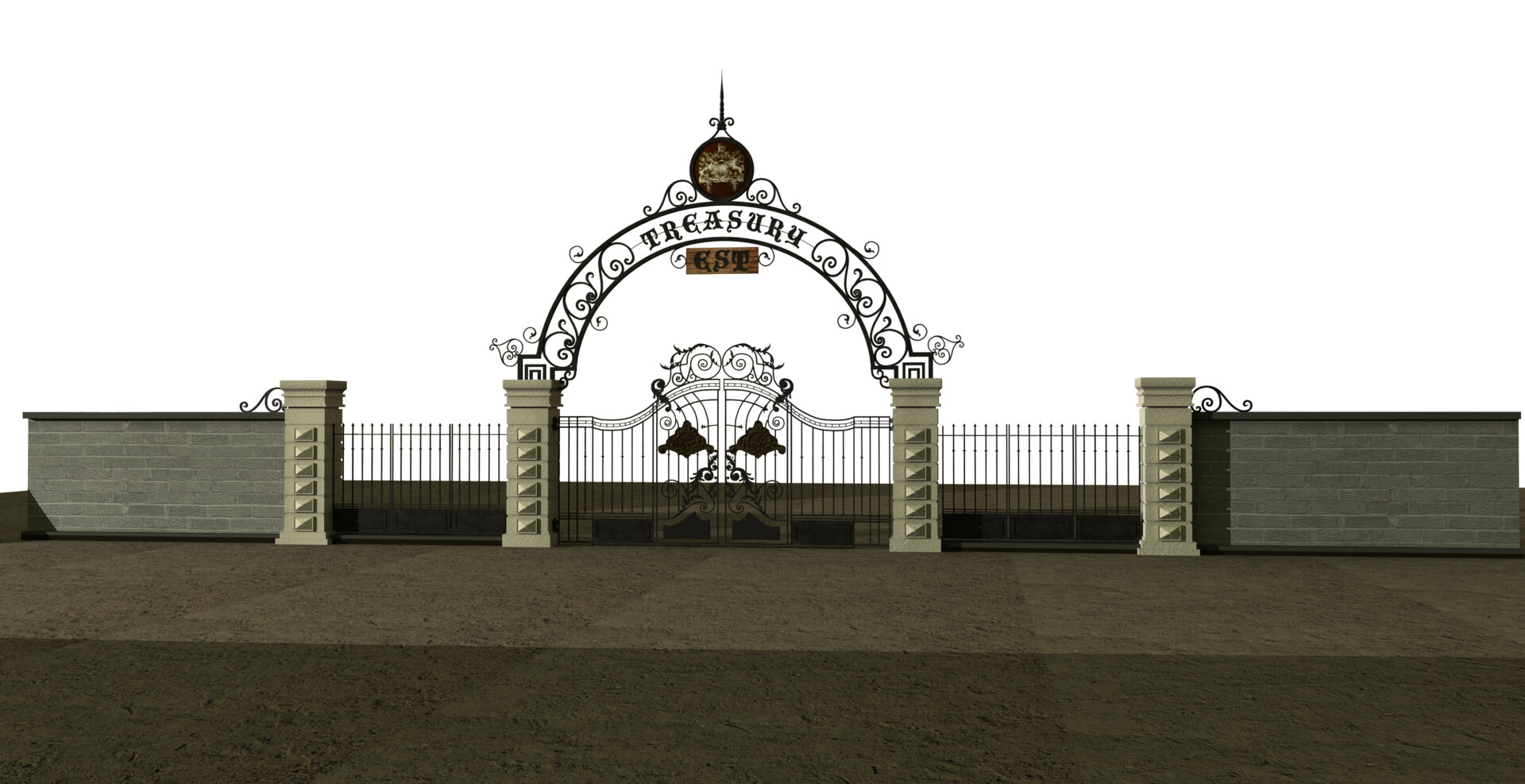 3D Artist Prabakar - East india company gate model
