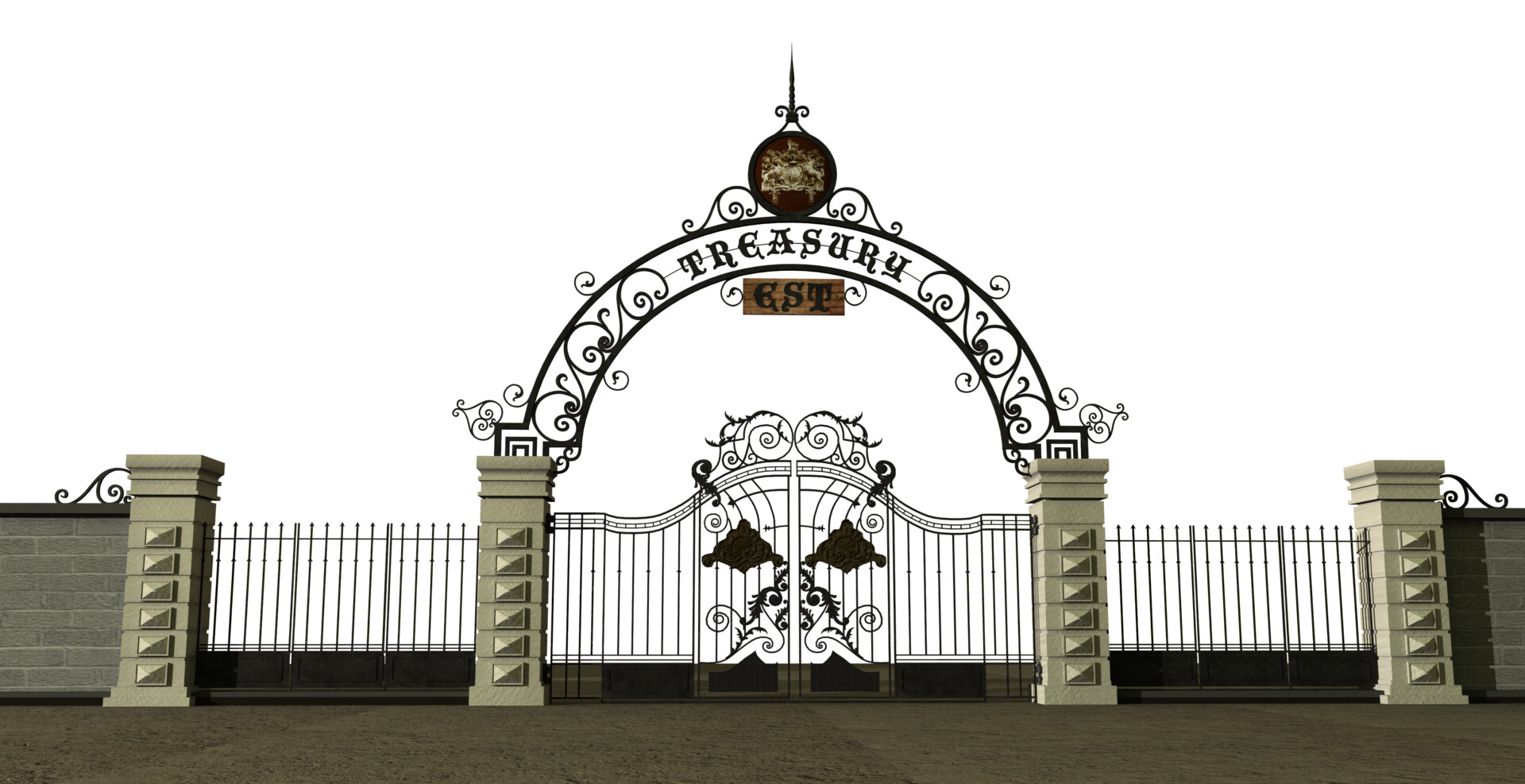 3D Artist Prabakar - East india company gate model
