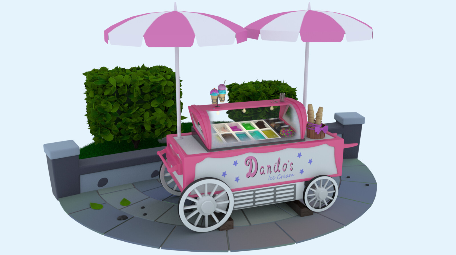 ArtStation - Ice Cream Stand
