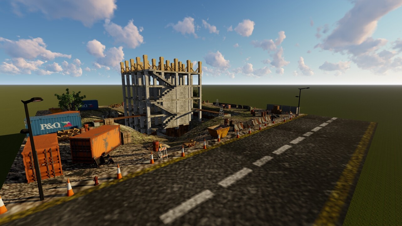 ArtStation - Construction Site - Game Ready (Maya 2019)