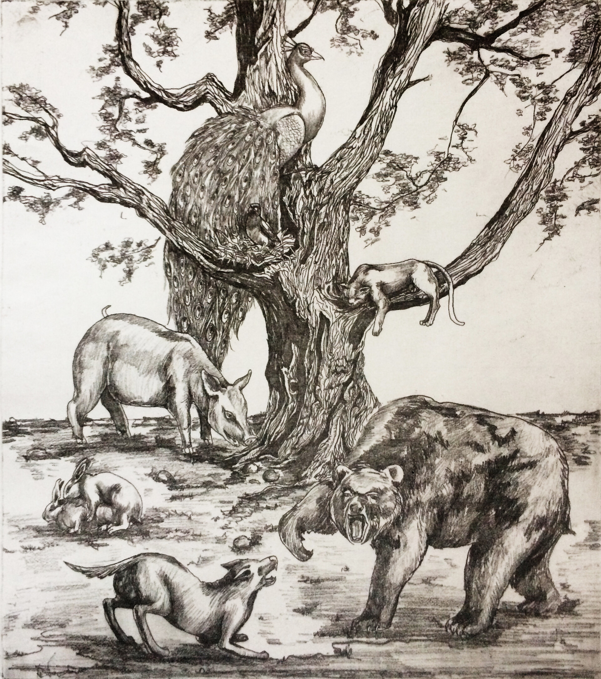 ArtStation - The Tree of Seven Sins - Soft-ground Etching
